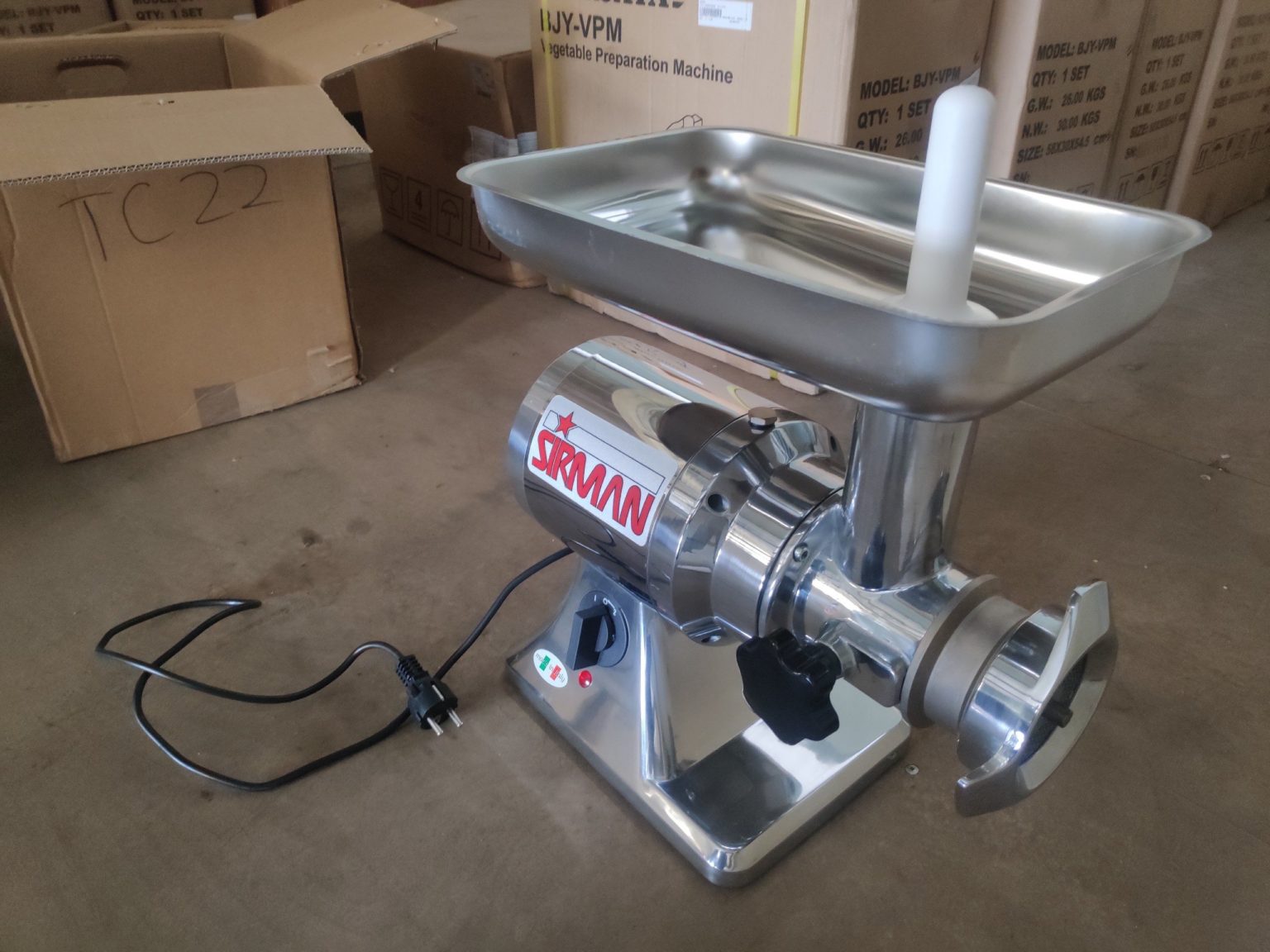 Địa chỉ bán máy xay thịt Sirman TC 22E lý tưởng nhất tại TPHCM